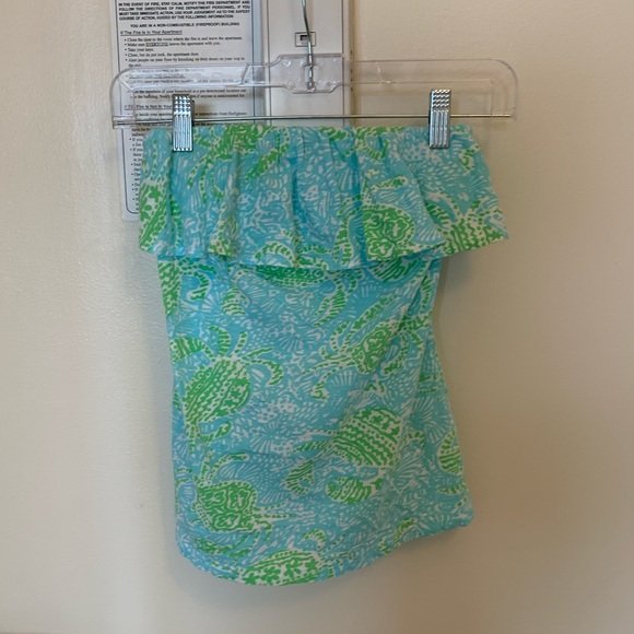 Lilly Pulitzer | Tops | Lilly Pulitzer Turtle Strapless Top | Poshmark